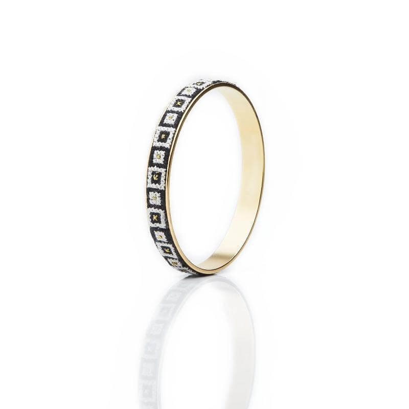 GLOW Arabesque Gold-Plated Slim Bangle (PRE-ORDER) - Sustainable impact ...